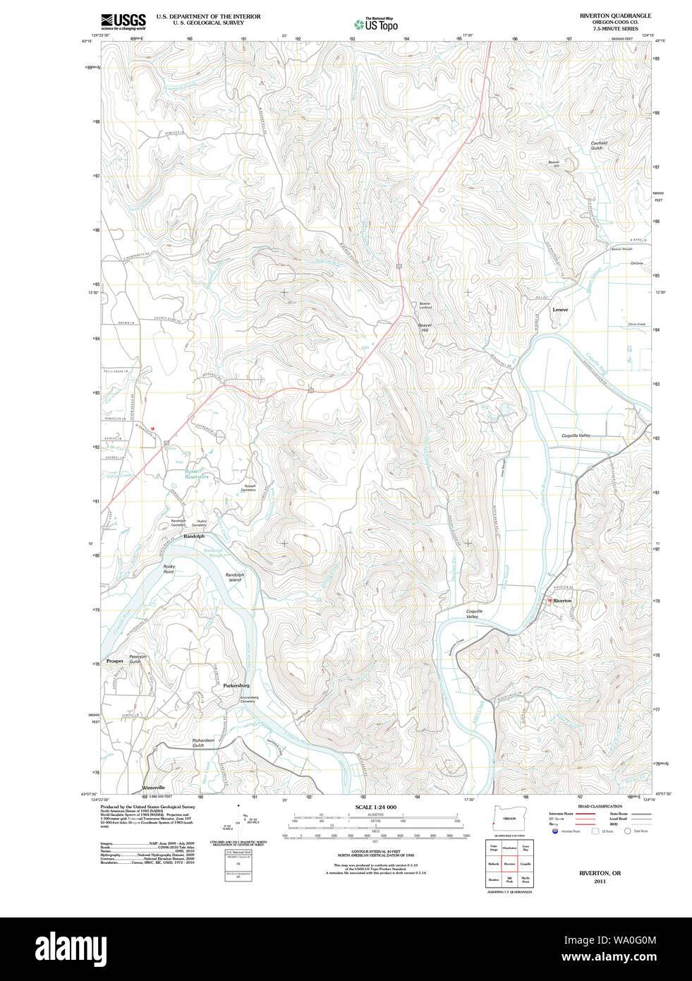 Map of riverton hi-res stock photography and images - Alamy
