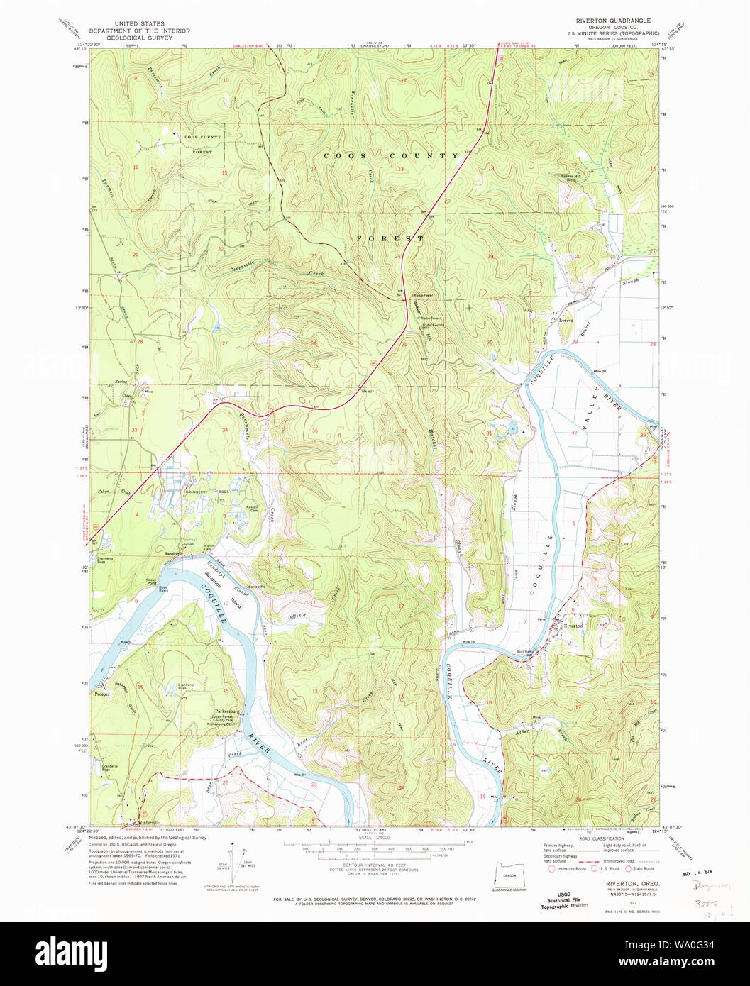 Map of riverton hi-res stock photography and images - Alamy