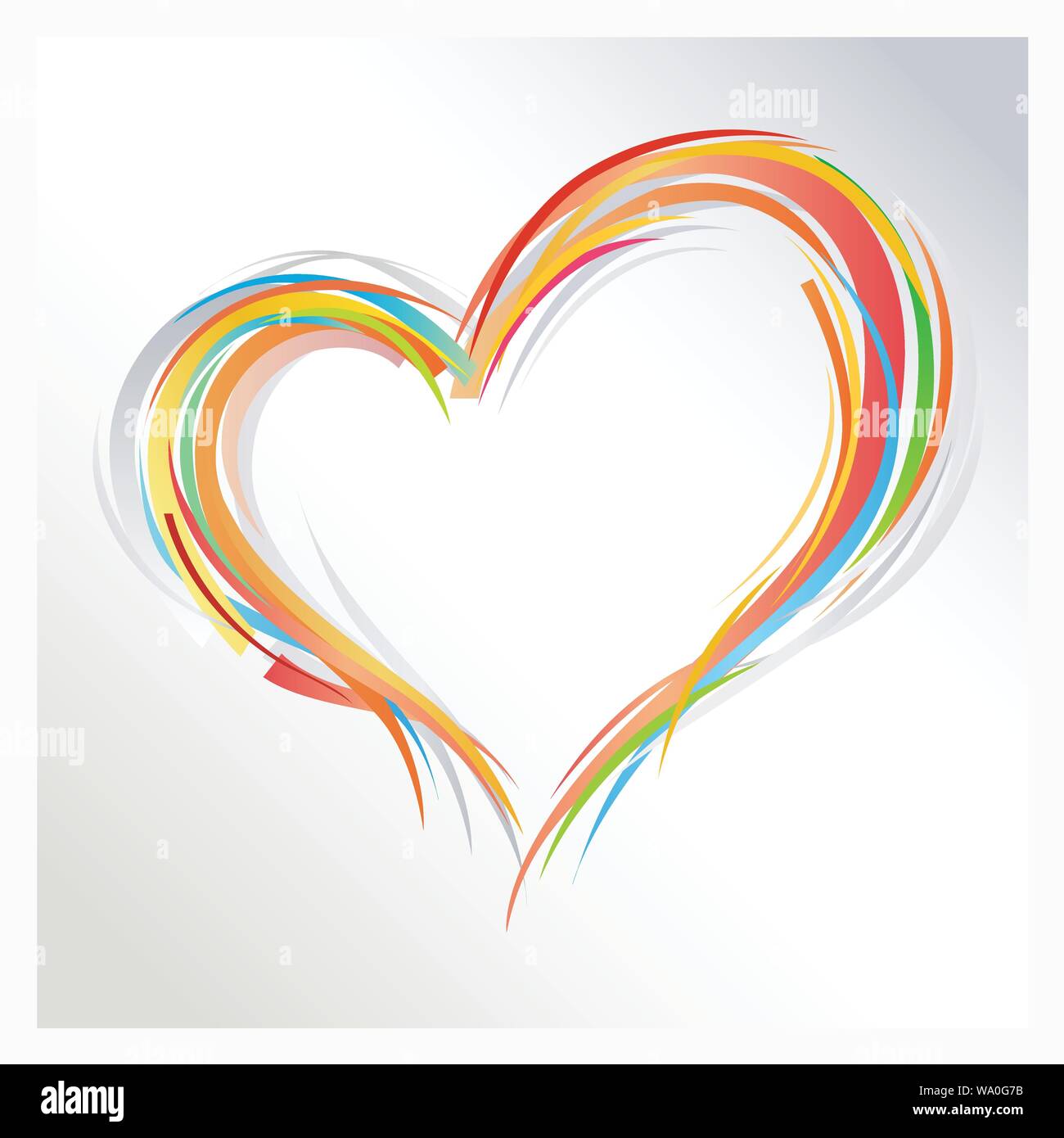 Vector illustration of a heart of love Stock Vector Image & Art - Alamy