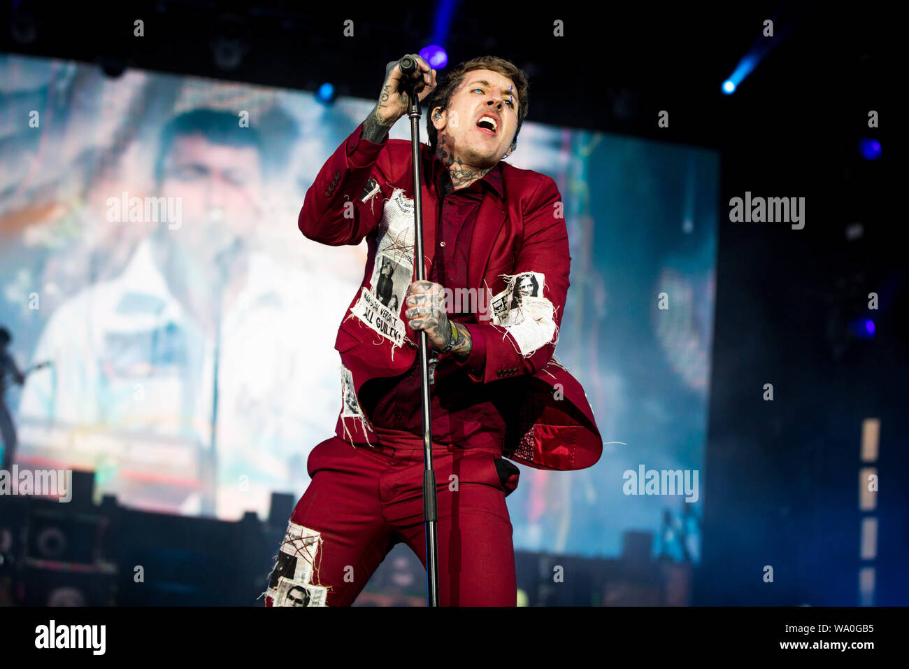 Oliver Sykes from Bring Me The Horizon performs during the All Points ...