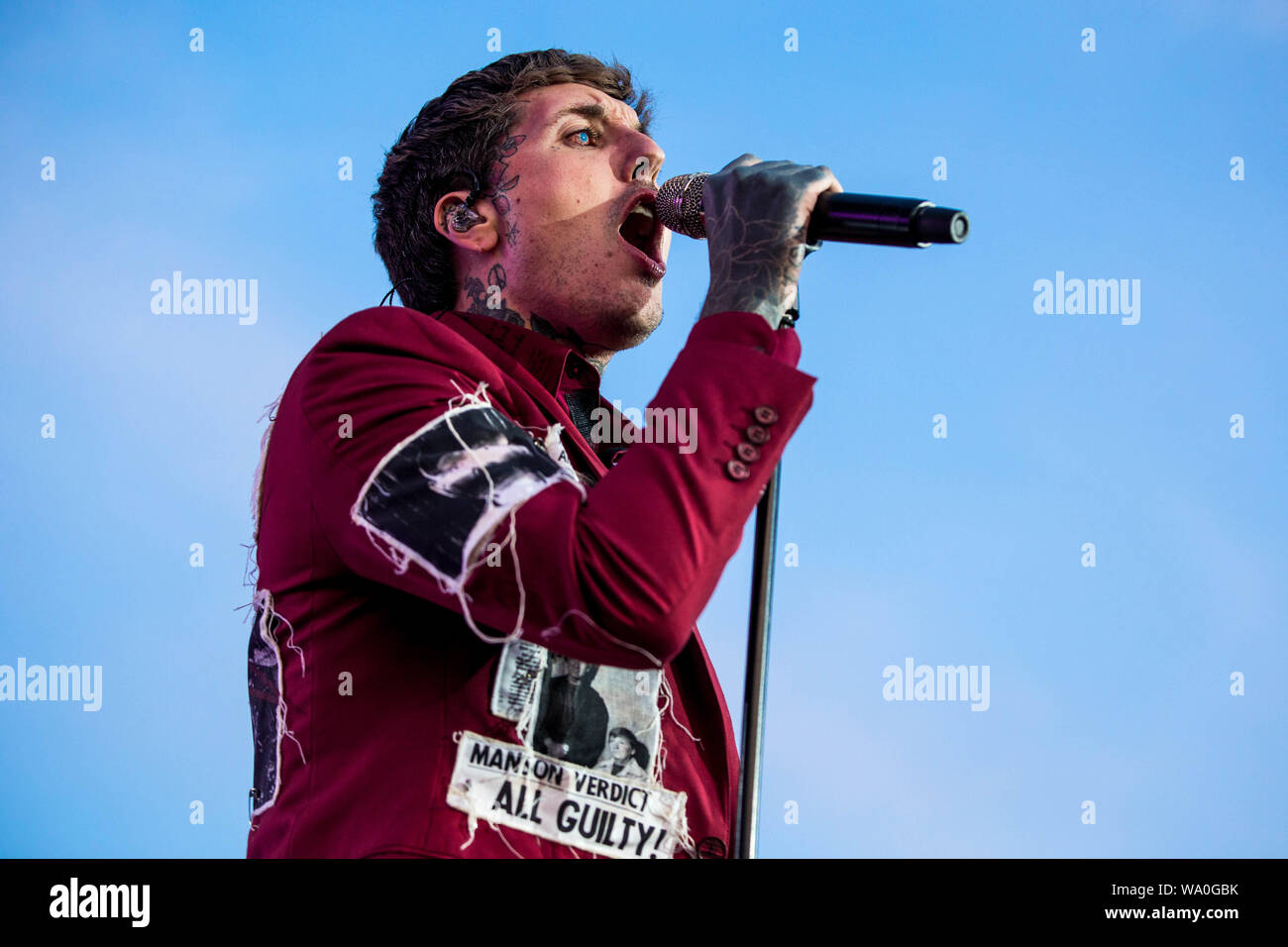 Oliver Sykes from Bring Me The Horizon performs during the All Points ...