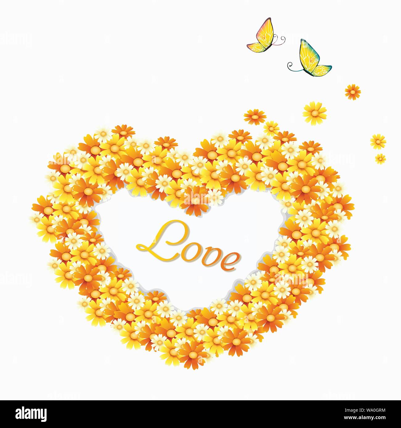 Vector illustration of a heart of love Stock Vector Image & Art - Alamy
