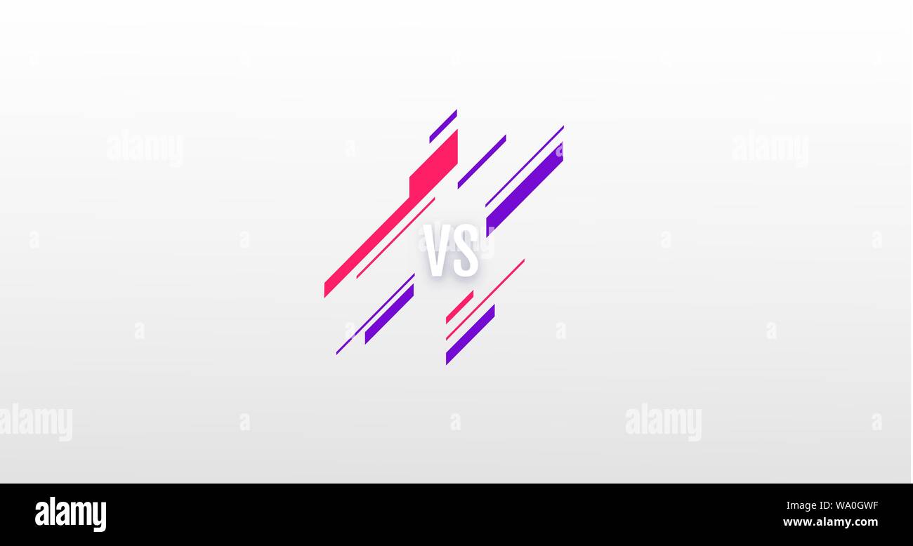 Versus logo with simple elements . vector template. Vs battle headline ...