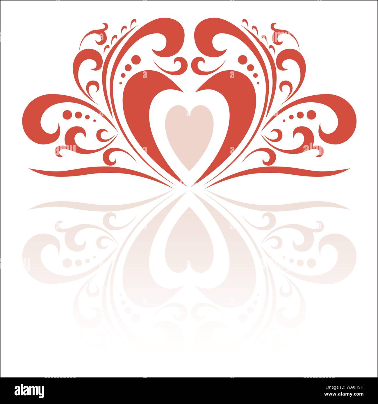 Vector illustration of a heart of love Stock Vector Image & Art - Alamy