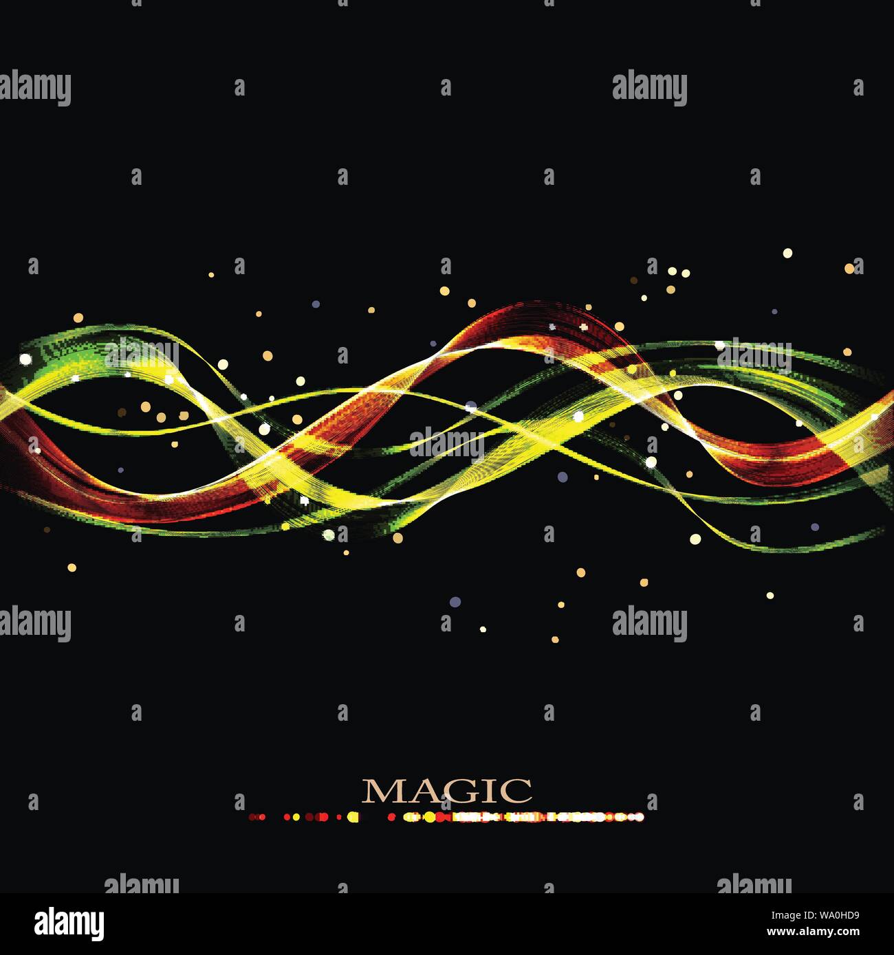 Abstract background neon lines waves Stock Vector Images - Alamy