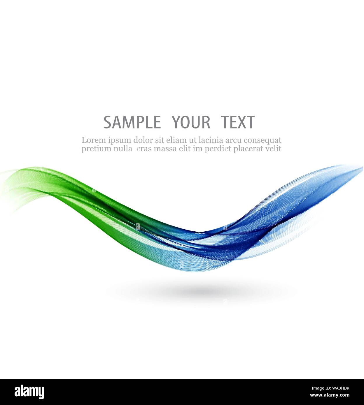 Abstract background.Blue and green wavy lines for brochures,website ...