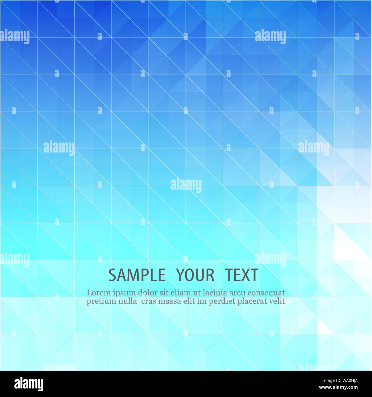 Blue abstract background.Mosaic of geometric triangles eps10 Stock ...