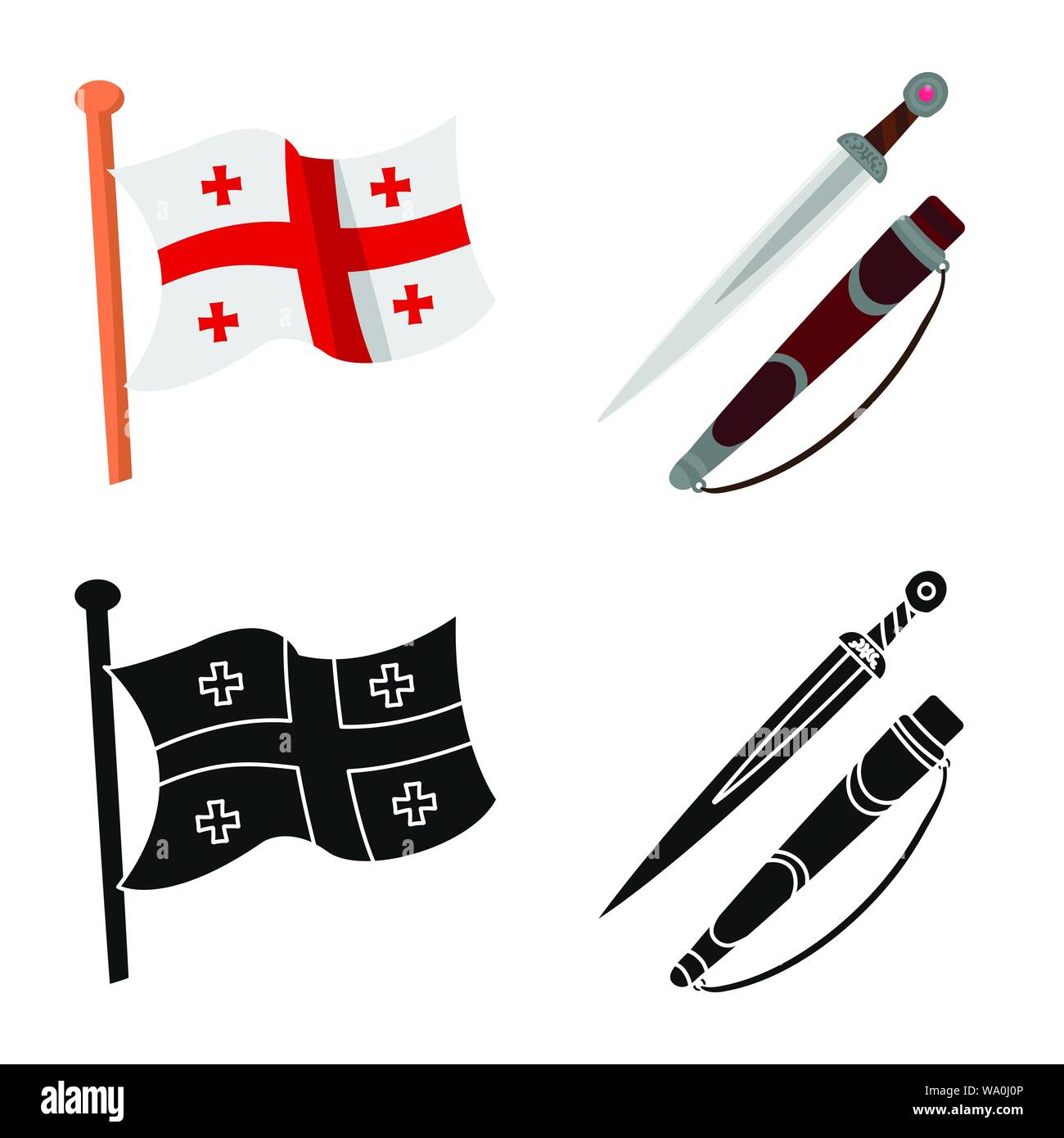 Vector design of culture and sightseeing sign. Collection of culture ...