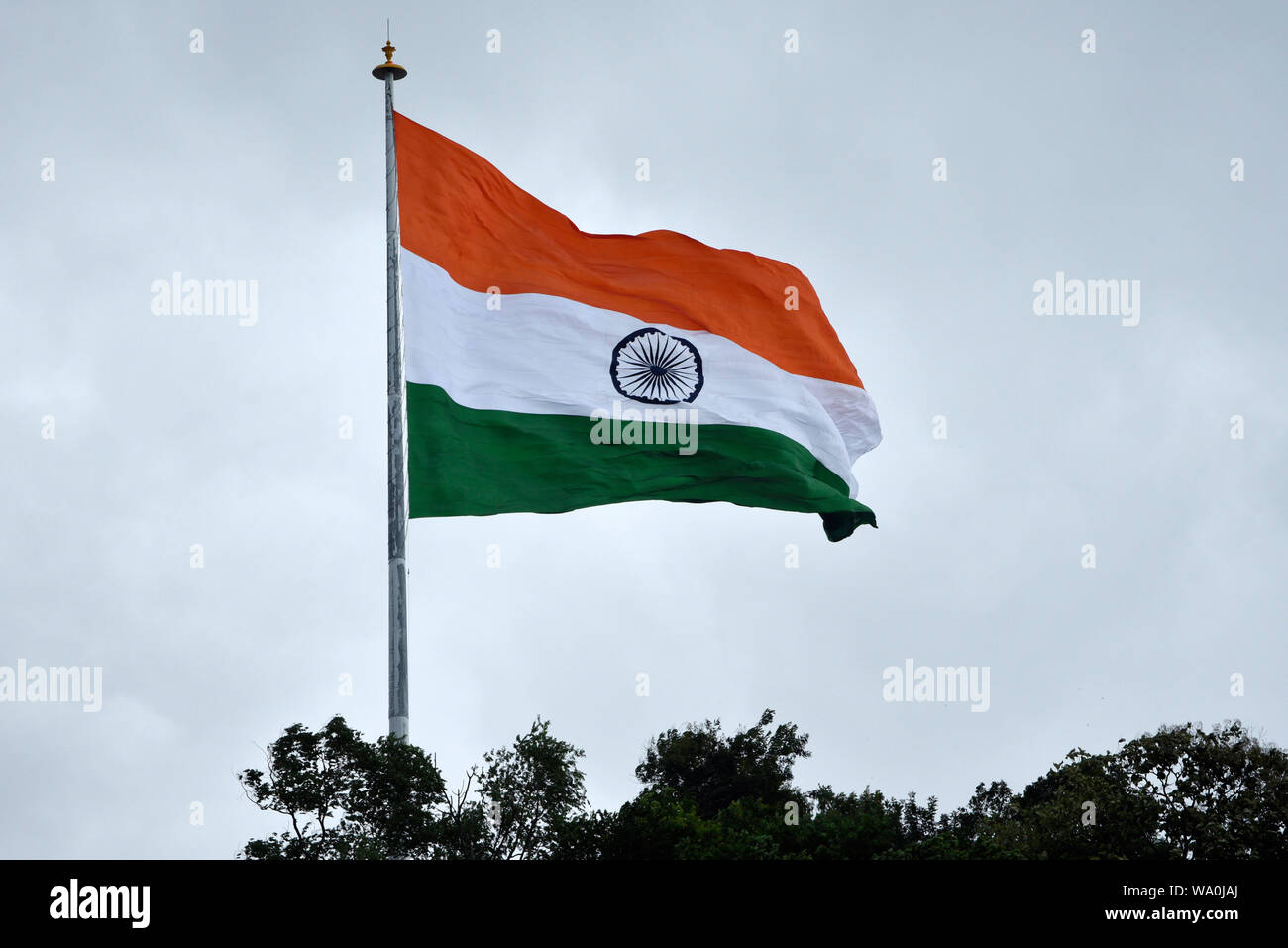 Flying Indian Flag High Resolution Stock Photography and Images - Alamy