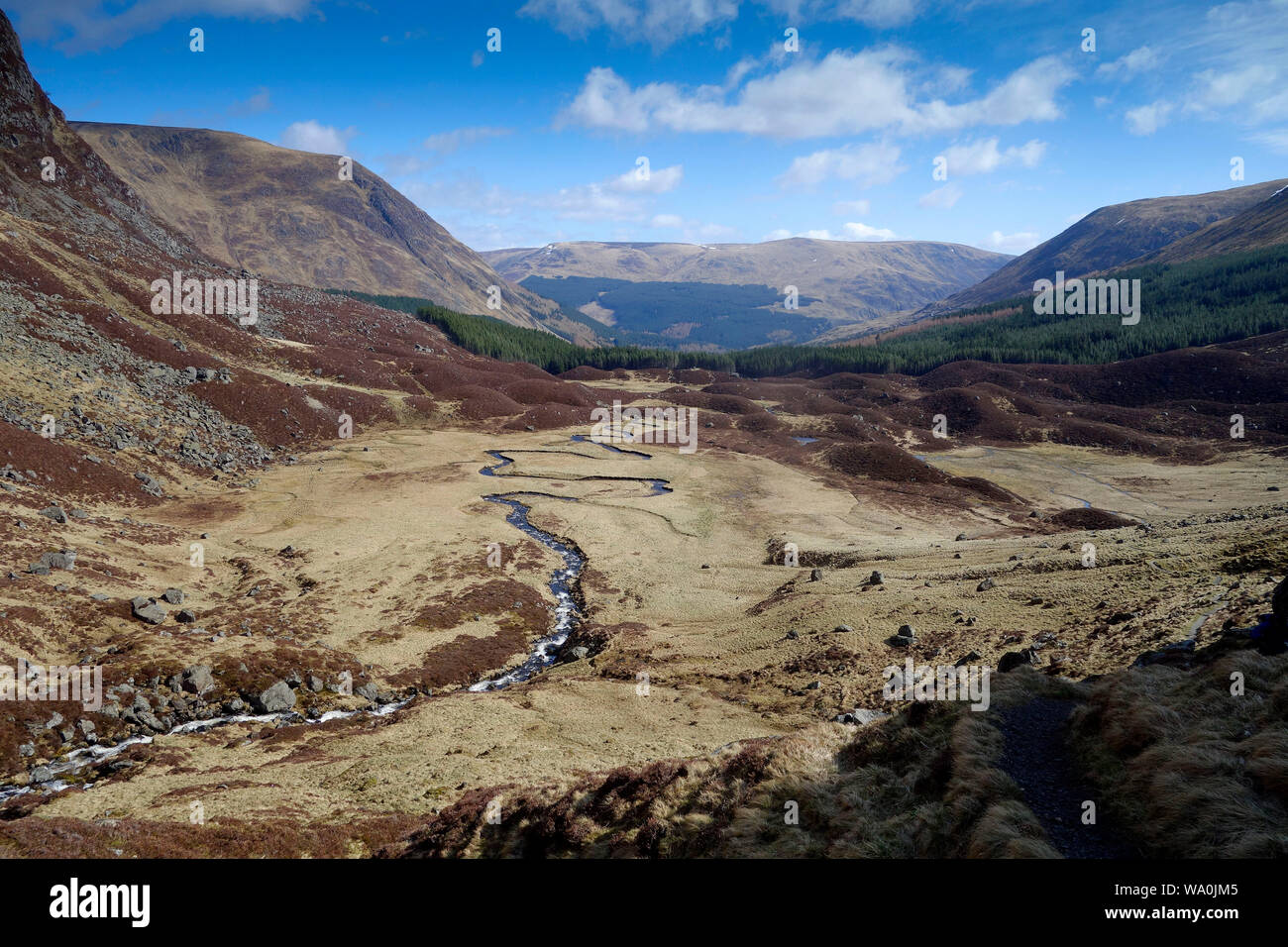 Corrie Fee, Glen Clova, Angus, Scotland Stock Photo - Alamy