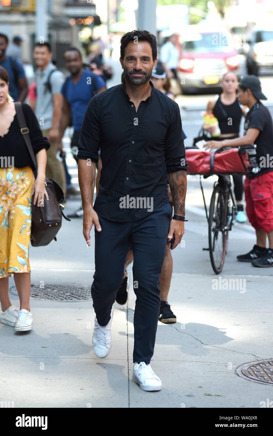 New York, NY, USA. 15th Aug, 2019. Ramin Karimloo out and about for ...