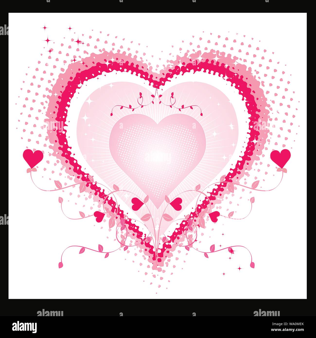 Vector illustration of a heart of love Stock Vector Image & Art - Alamy