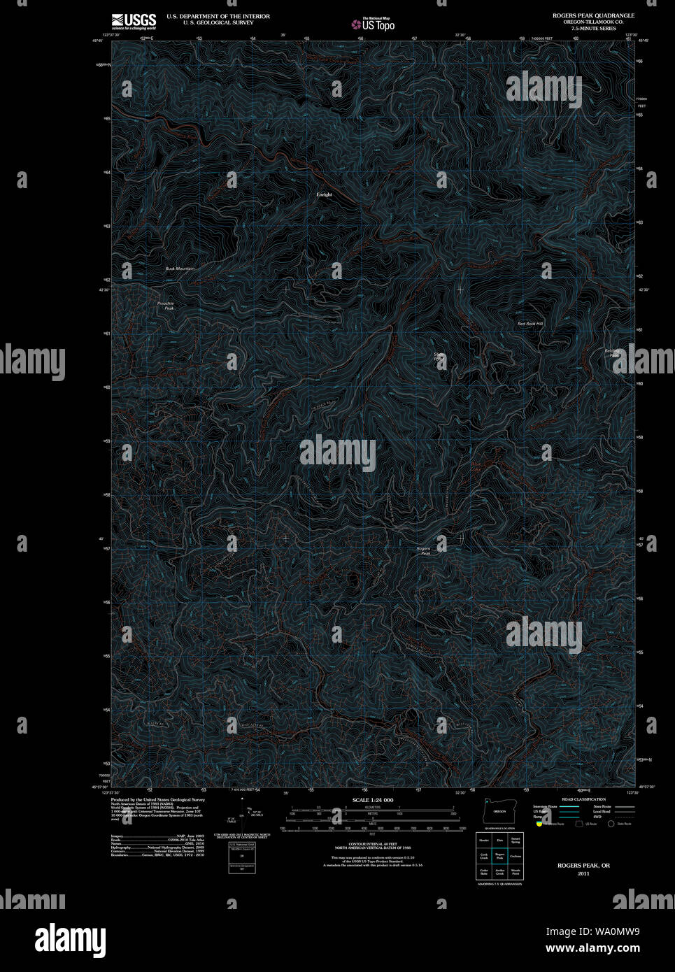 Map of rogers hi-res stock photography and images - Alamy
