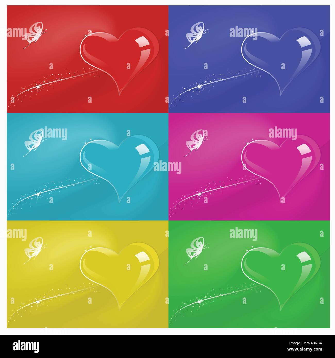 Vector illustration of a heart of love Stock Vector Image & Art - Alamy