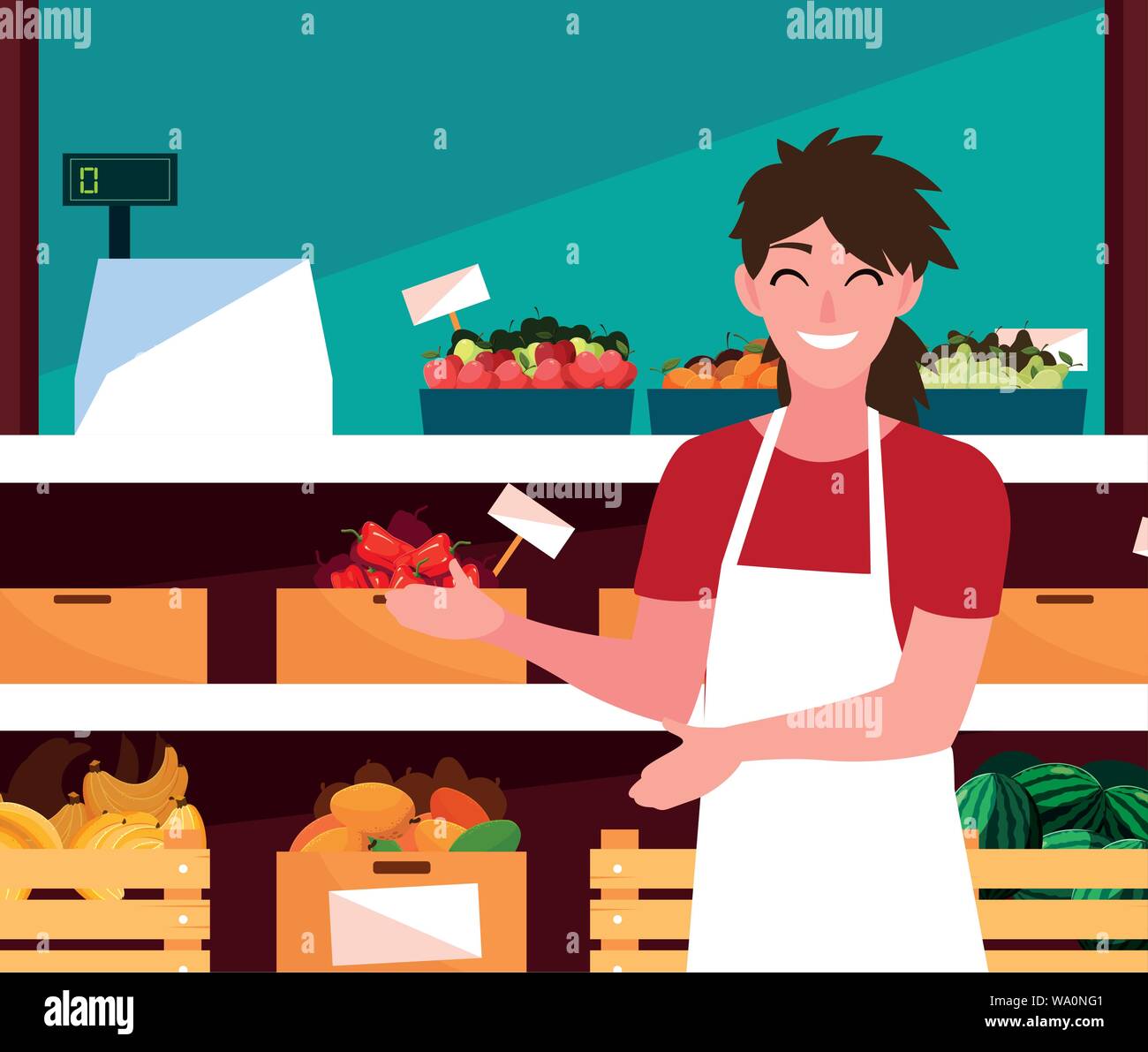 Salesman And Customer Clipart