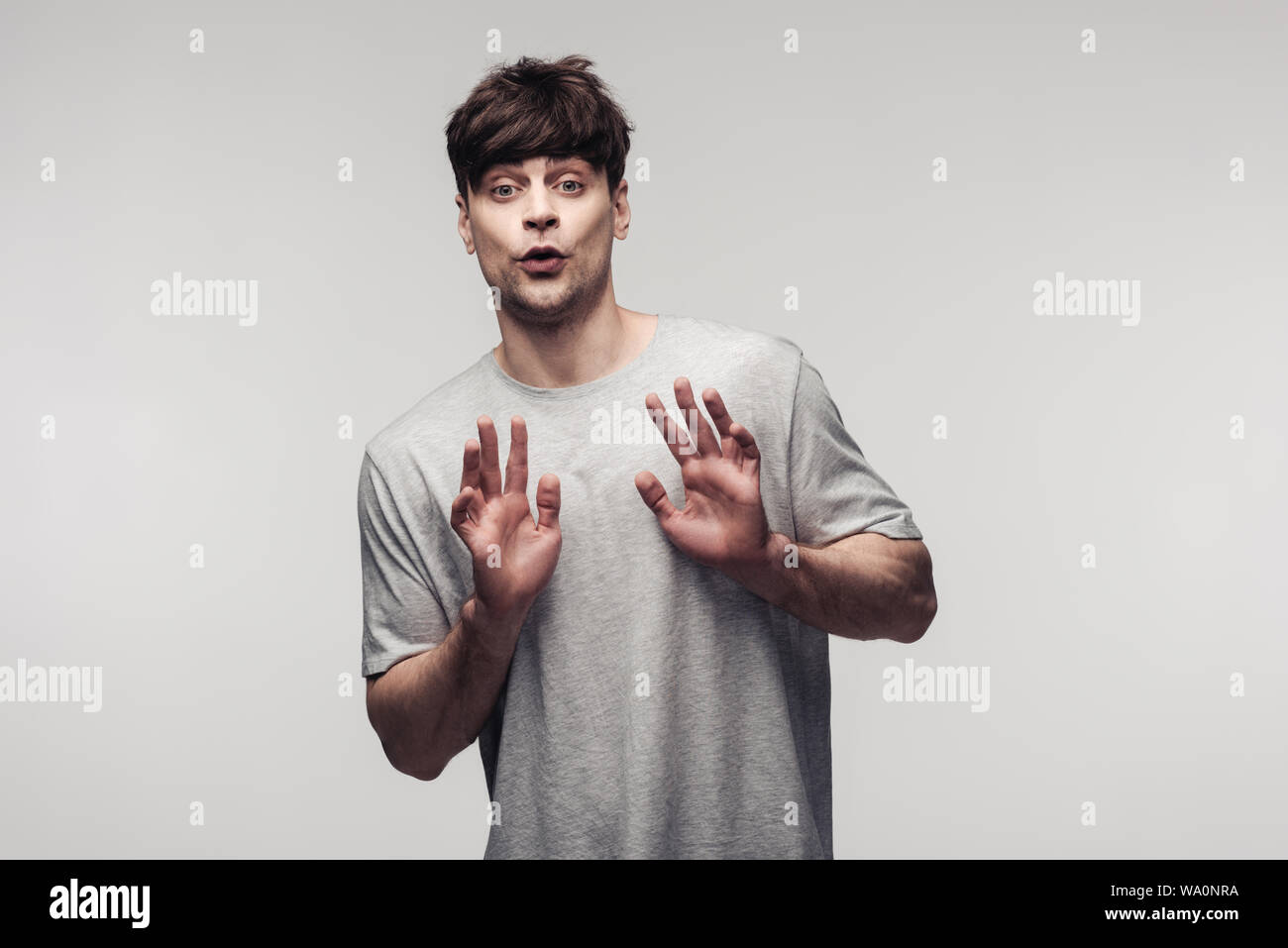 Scared human body hi-res stock photography and images - Alamy