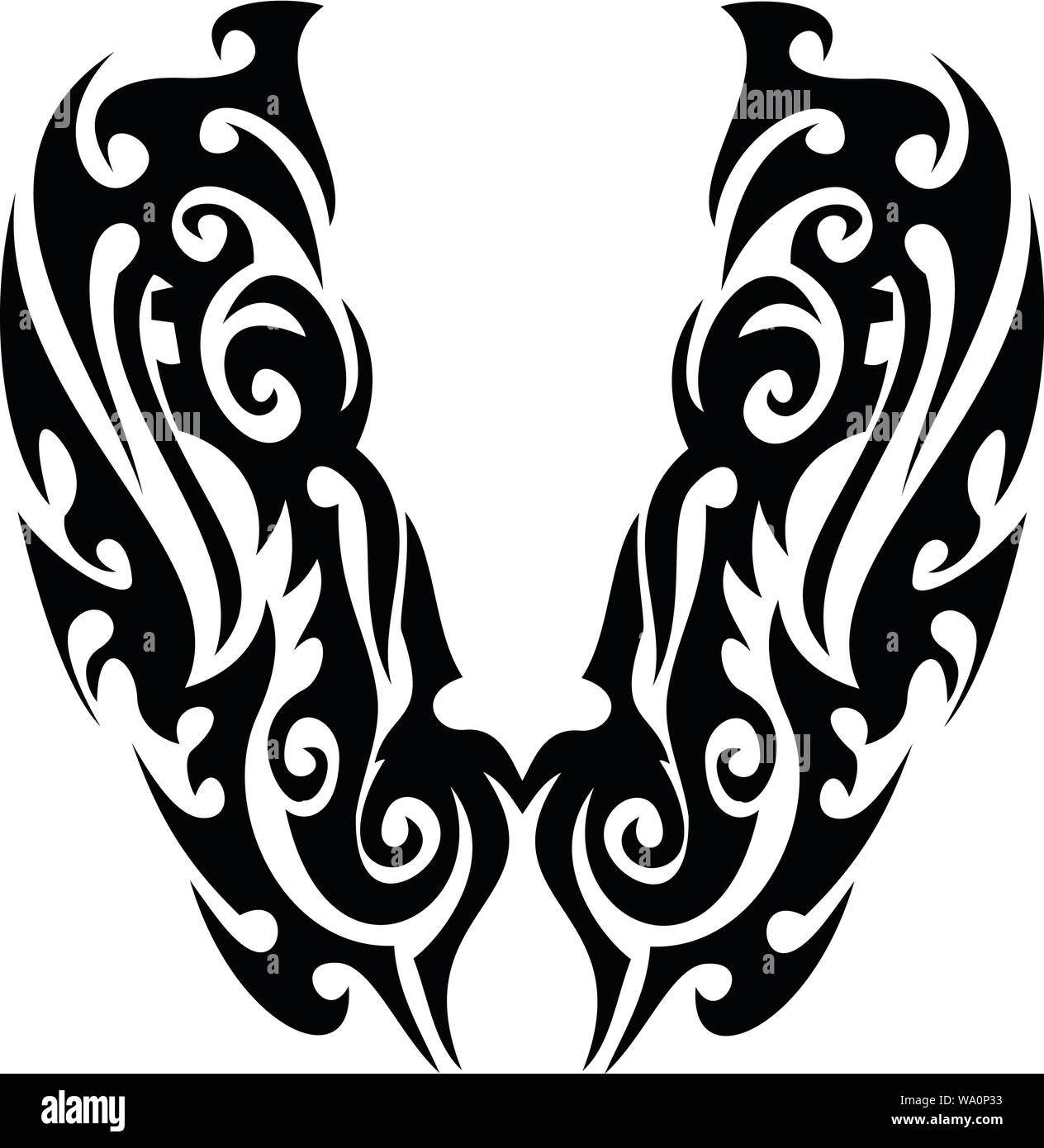Tribal Angel Drawing