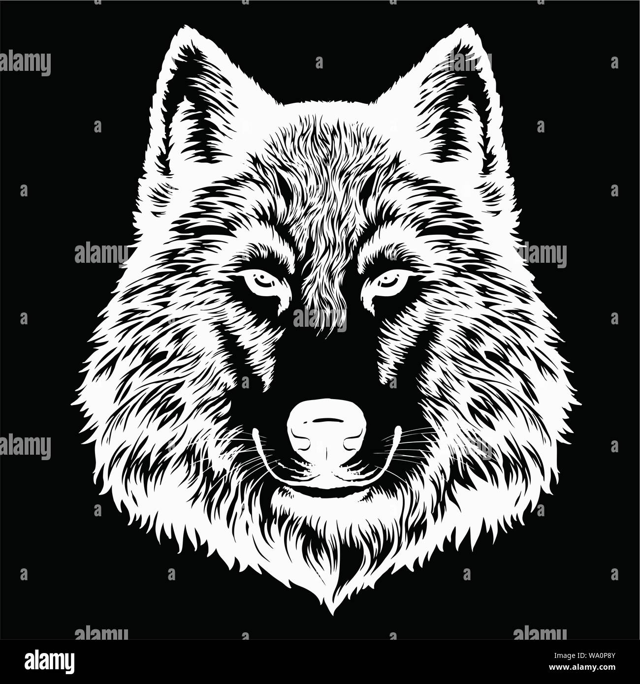 Wolfs head Stock Vector Images - Alamy