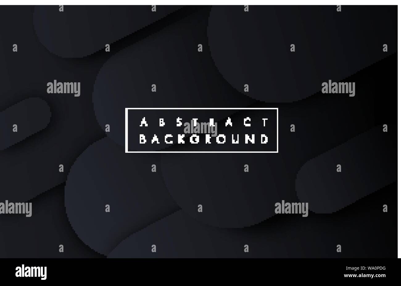 Black paper cut background. Abstract realistic papercut decoration ...
