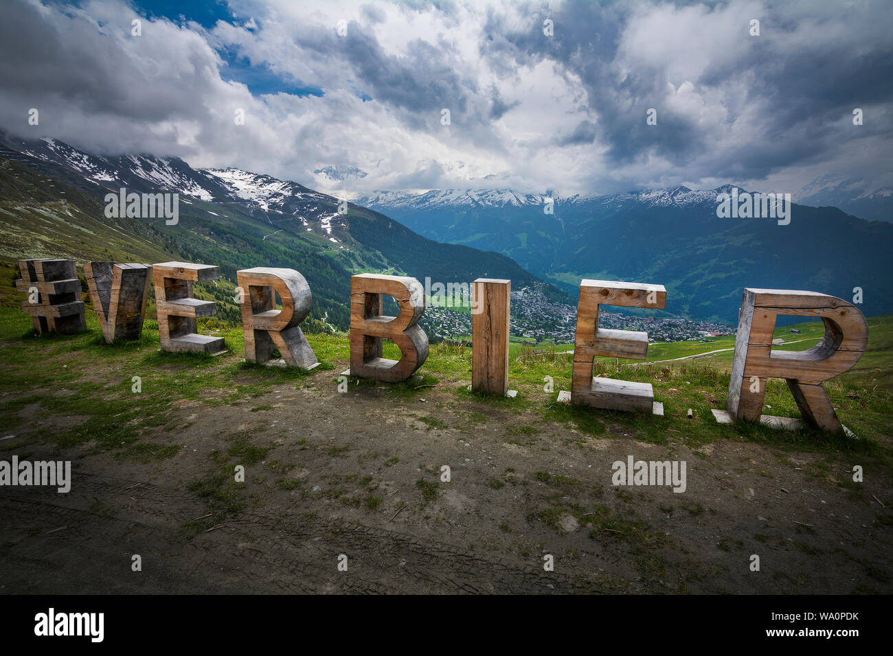 Verbier sign in verbier hi-res stock photography and images - Alamy