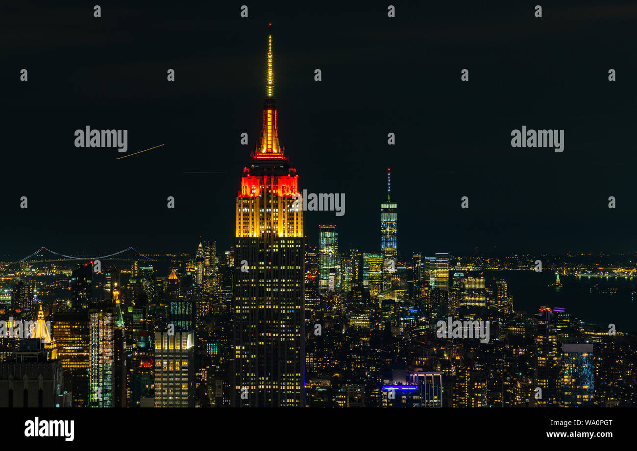 Top of the rock at night hi-res stock photography and images - Alamy