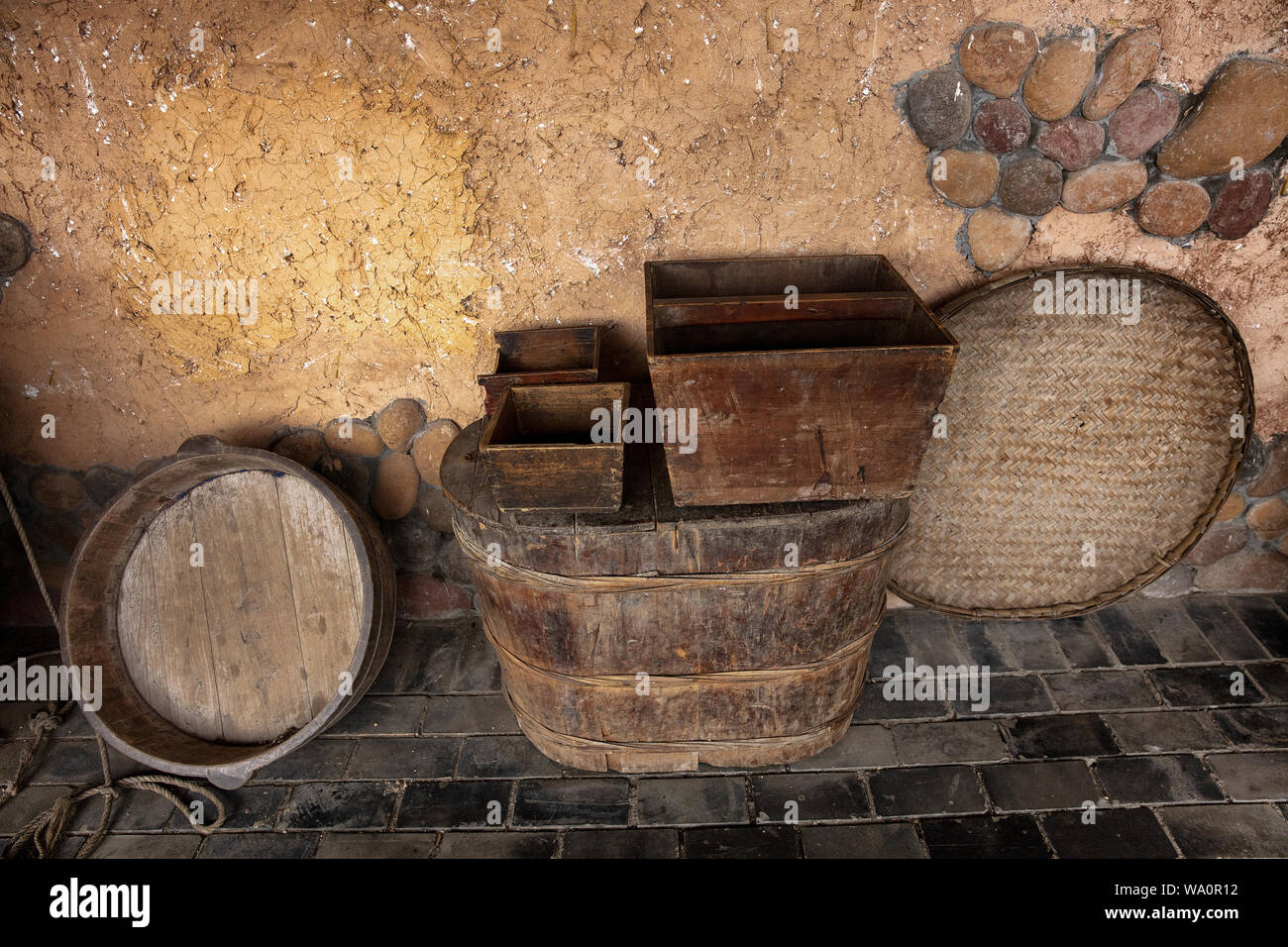 Traditional rice farm tools hi-res stock photography and images - Alamy