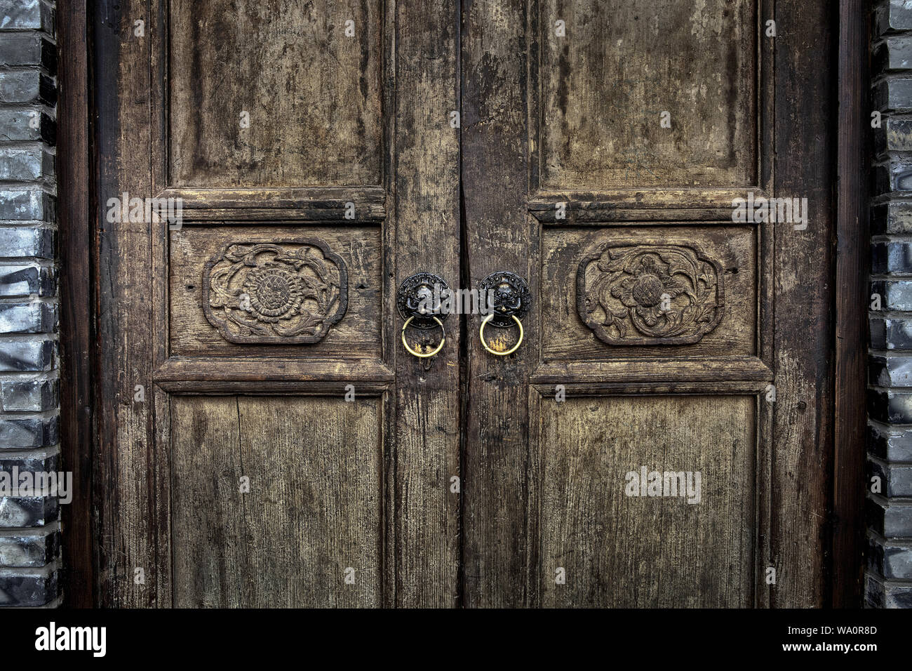 Farm small courtyard gate Stock Photo - Alamy