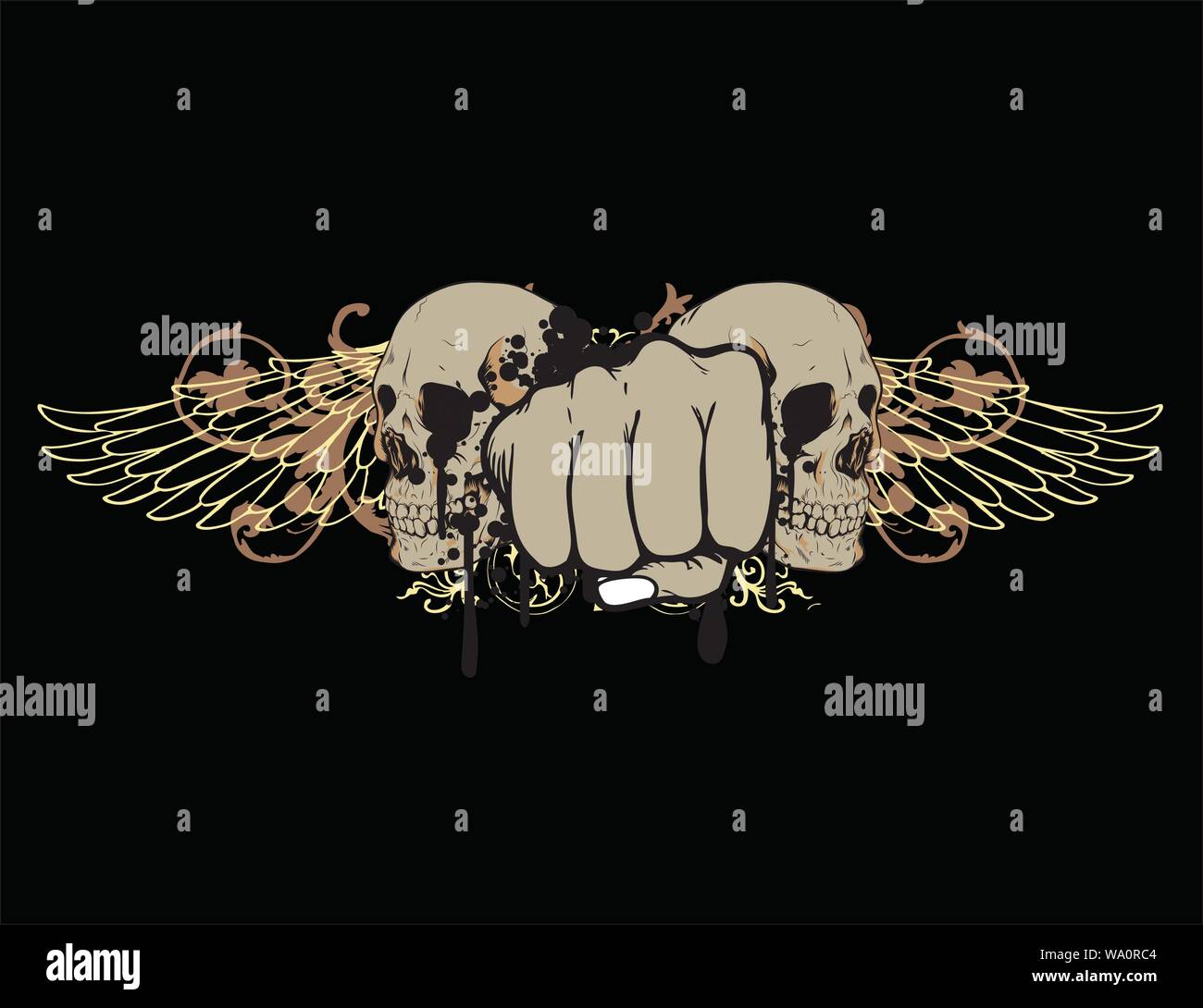 vector illustration of a skull Stock Vector Image & Art - Alamy