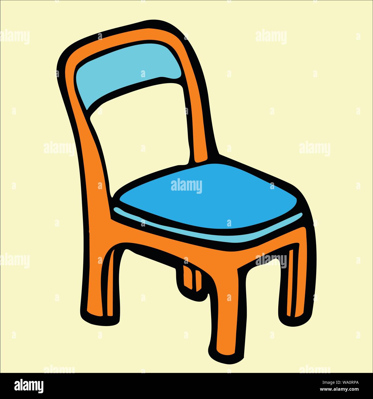 vector illustration of chair Stock Vector Image & Art - Alamy