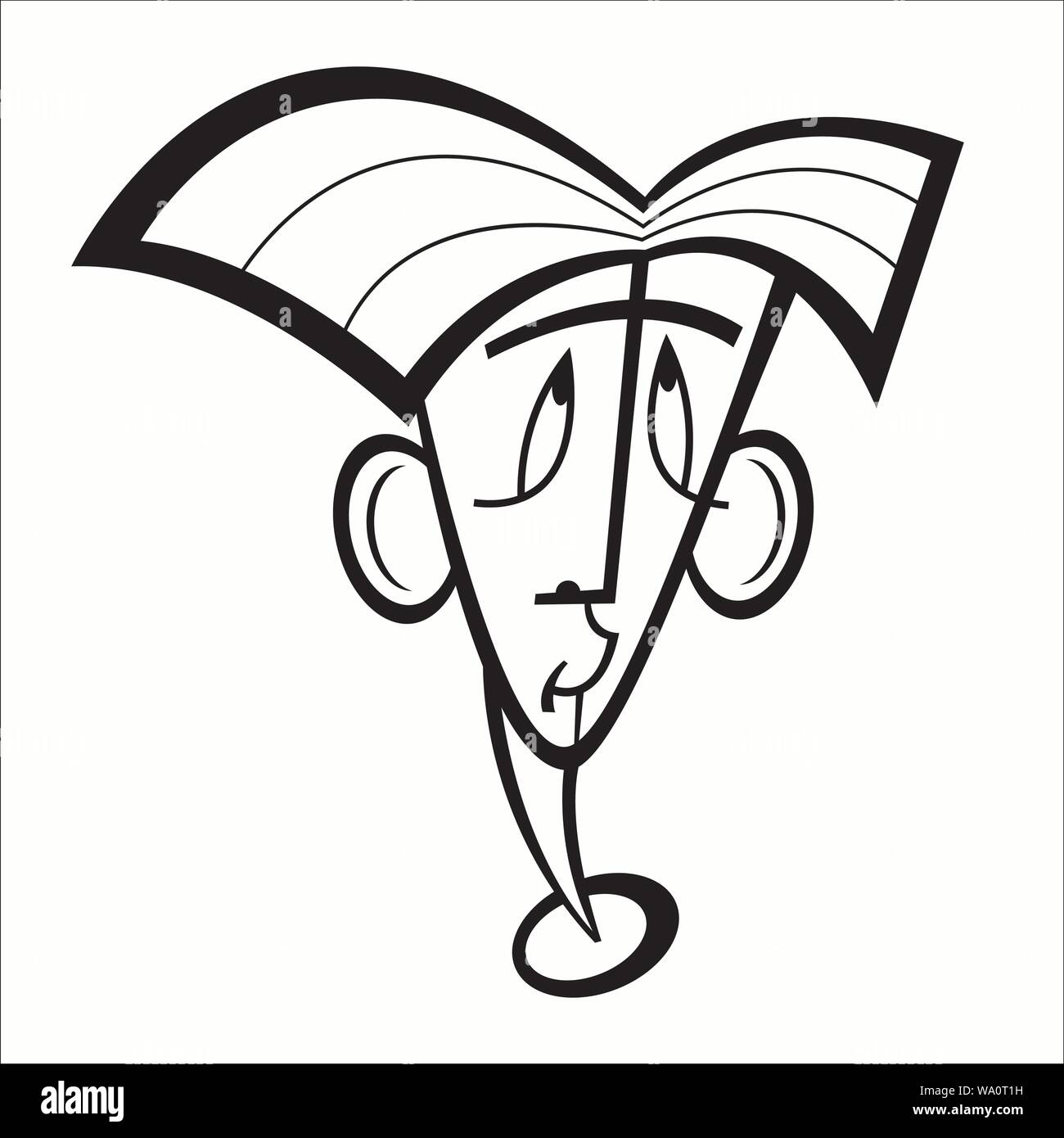 Vector illustration of funny person character Stock Vector Image & Art ...