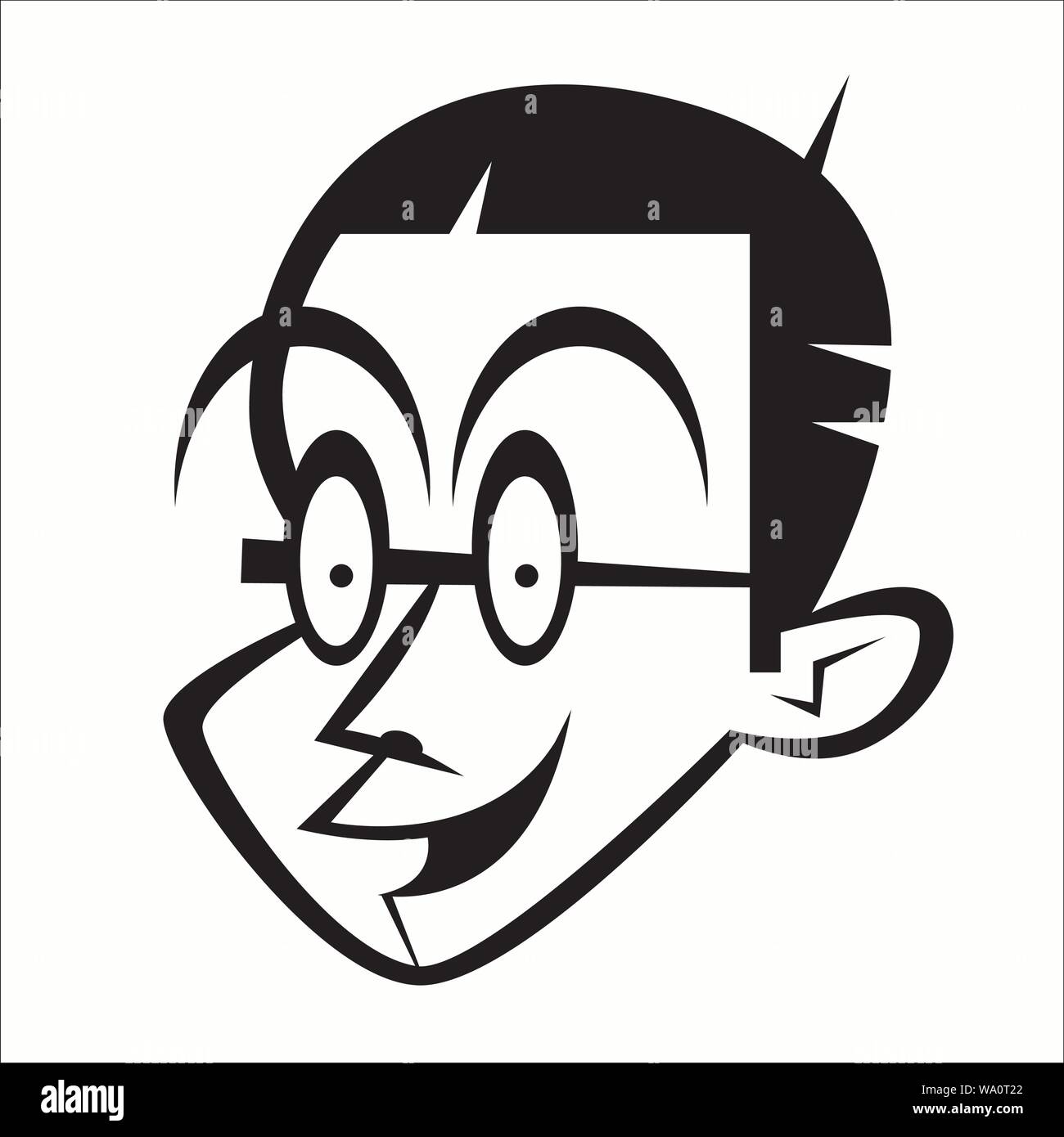 Vector illustration of funny person character Stock Vector Image & Art ...