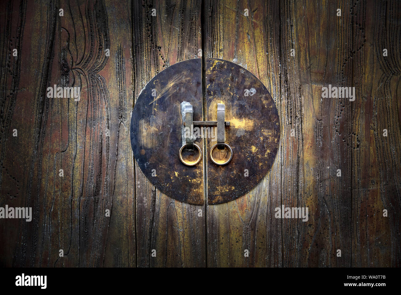 Farm small courtyard gate Stock Photo - Alamy