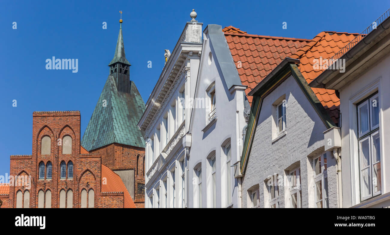 Panorama of historic buildings in Molln, Germany Stock Photo - Alamy