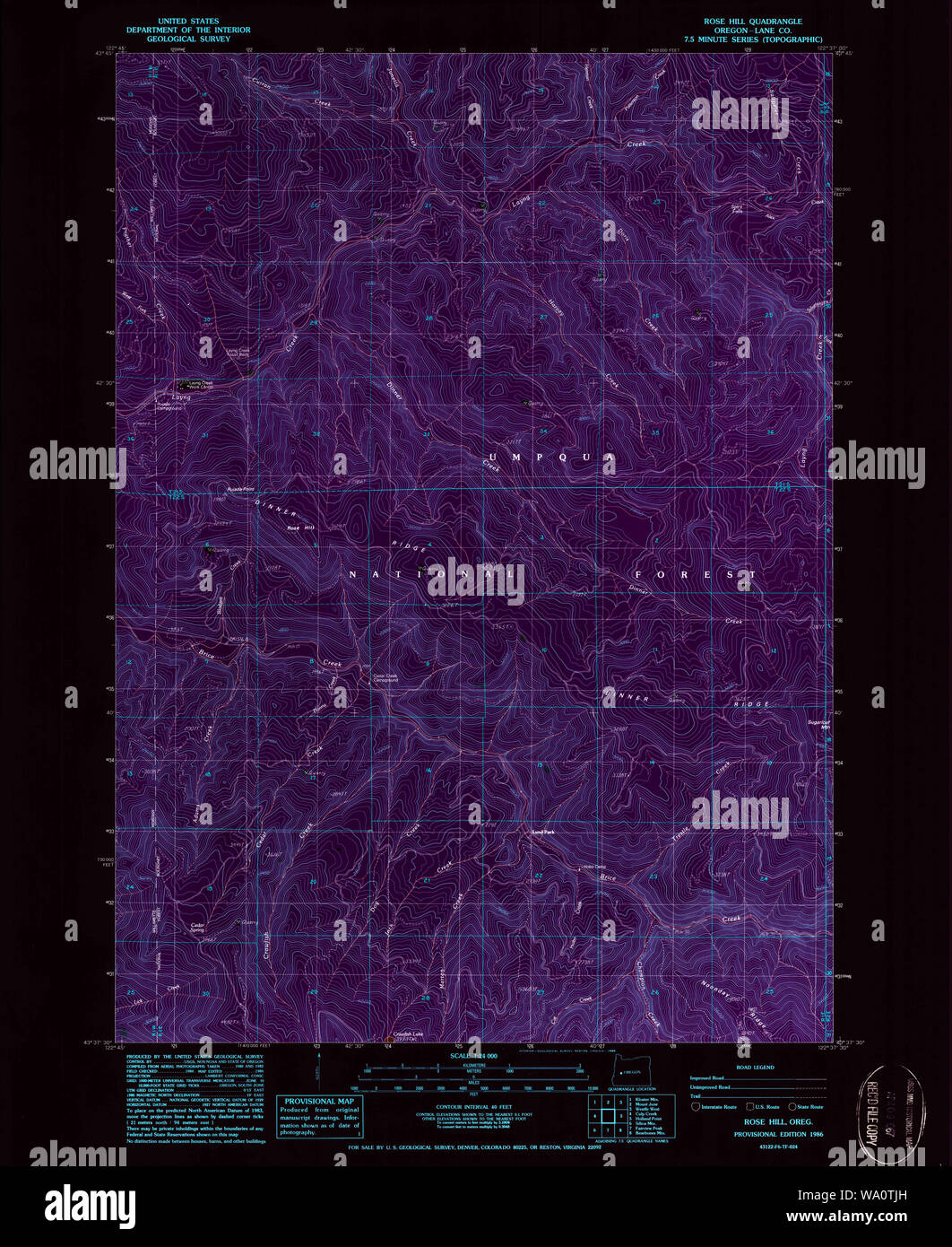 Map of rose hill hi-res stock photography and images - Alamy