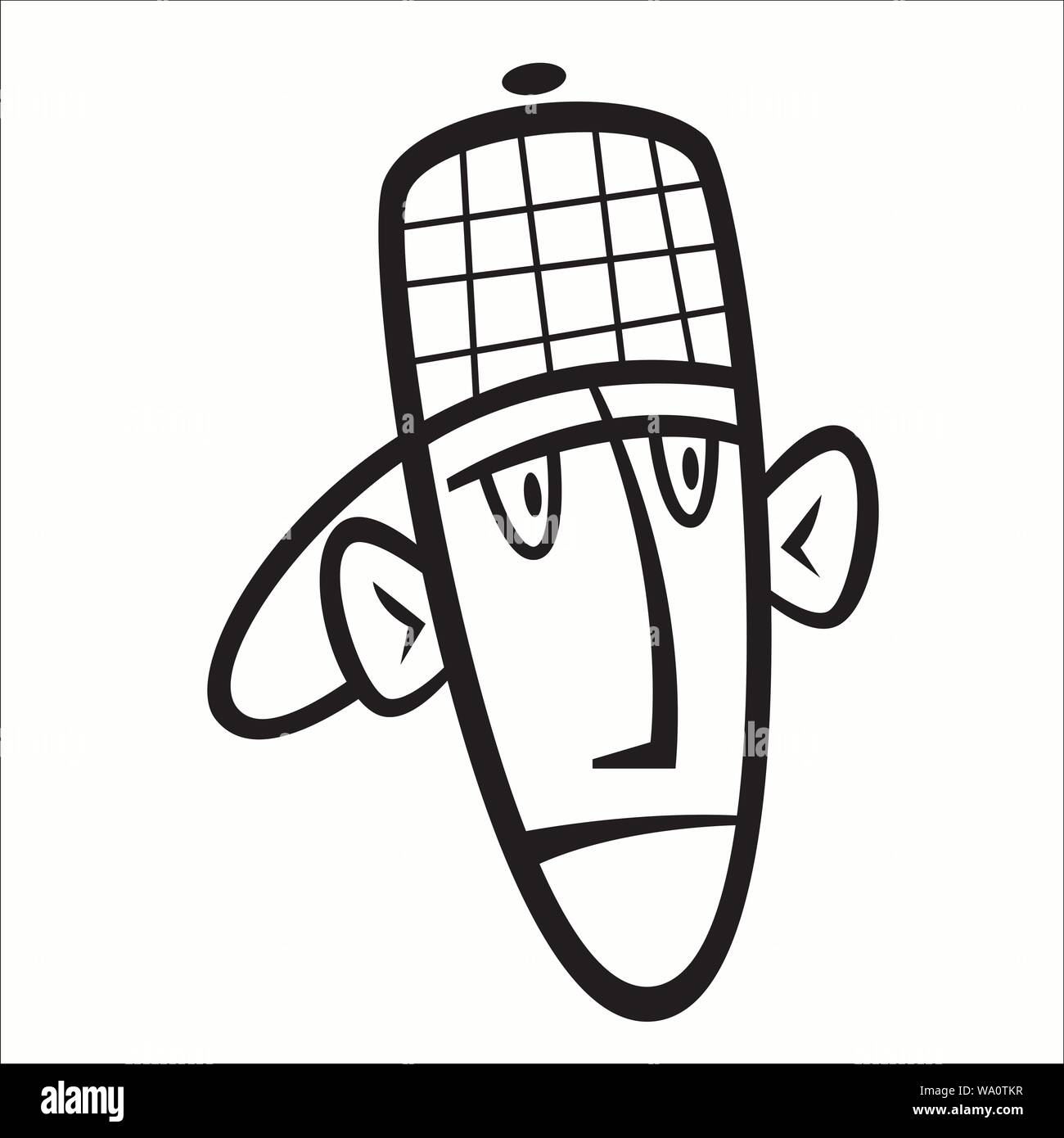 Vector illustration of funny person character Stock Vector Image & Art ...