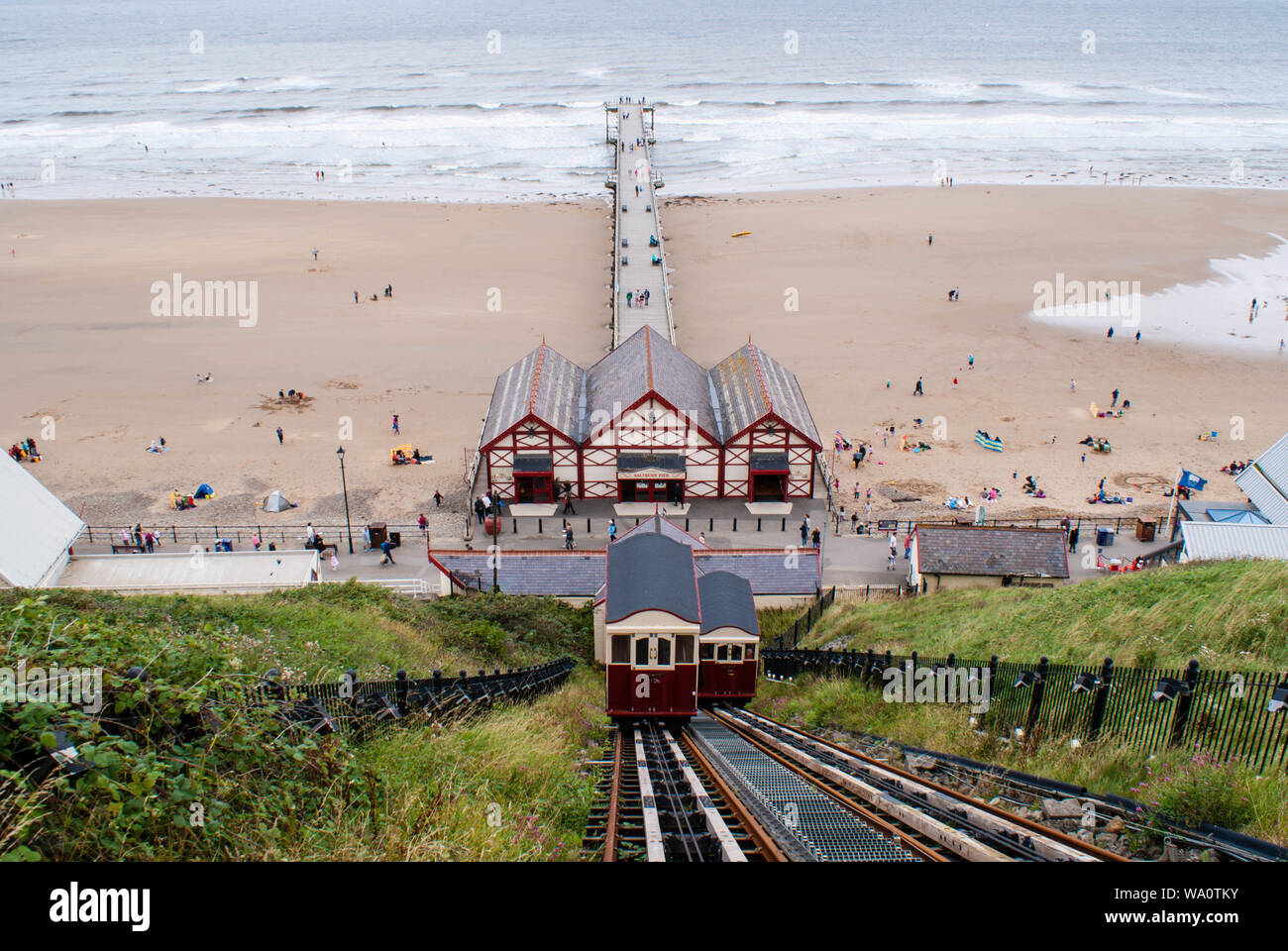 Saltburn beach victorian hi-res stock photography and images - Alamy