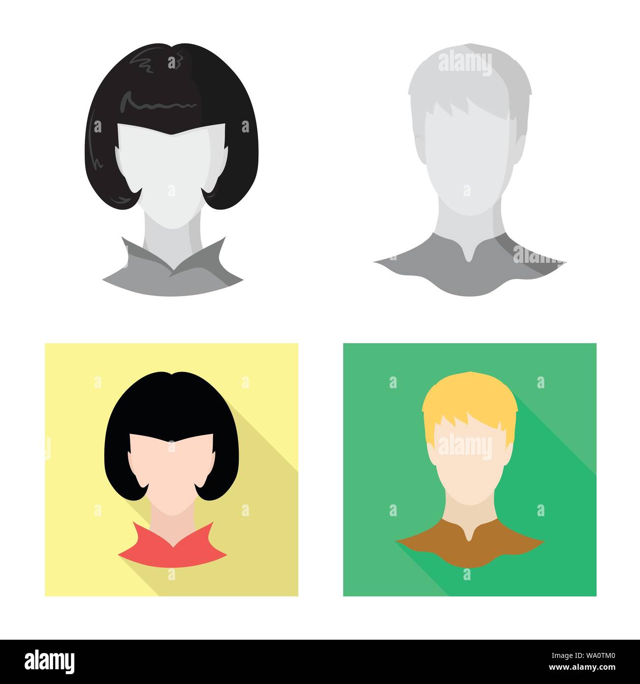 Isolated object of professional and photo sign. Collection of ...