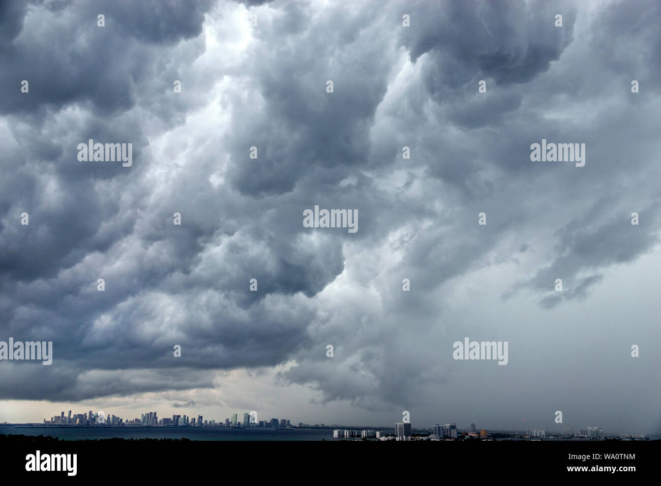 Miami Beach Florida,clouds weather sky,storm clouds gathering,rain ...