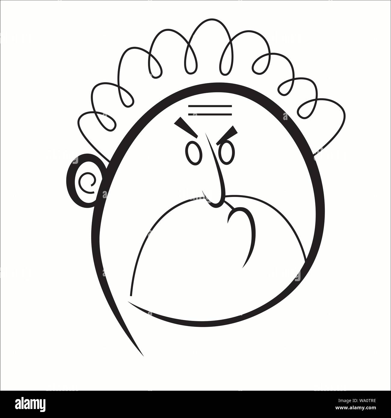 Vector illustration of funny person character Stock Vector Image & Art ...