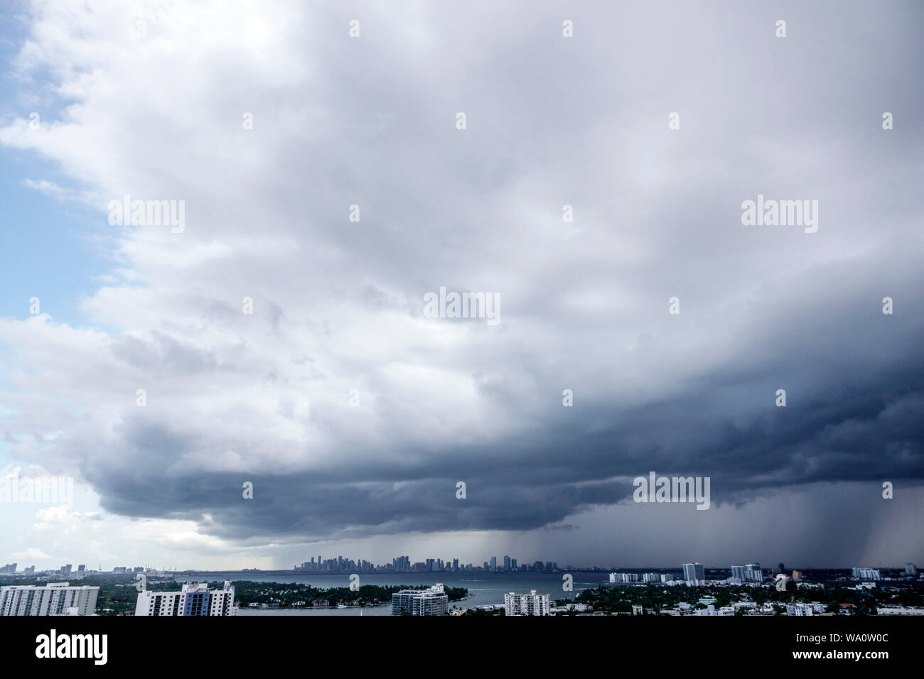 Miami Beach Florida,North Beach,weather sky clouds storm clouds storm ...