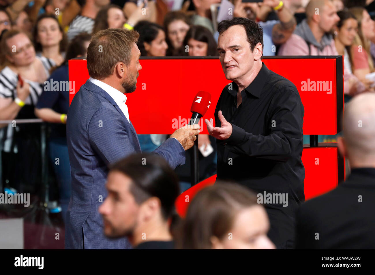 Steven Gätjen and Quentin Tarantino attending the 'Once Upon a Time ...
