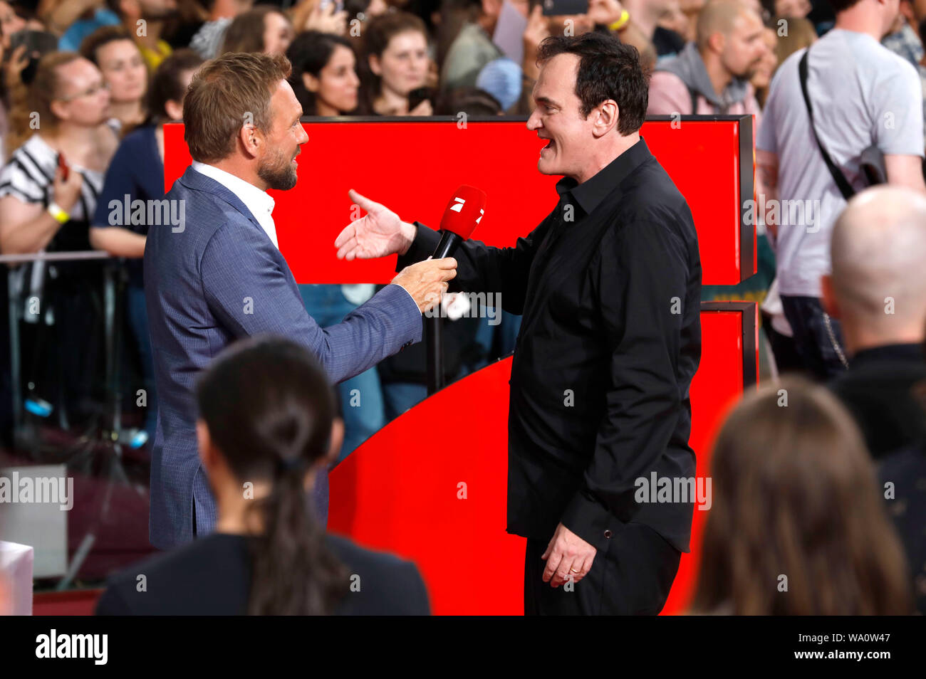 Steven Gätjen and Quentin Tarantino attending the 'Once Upon a Time ...