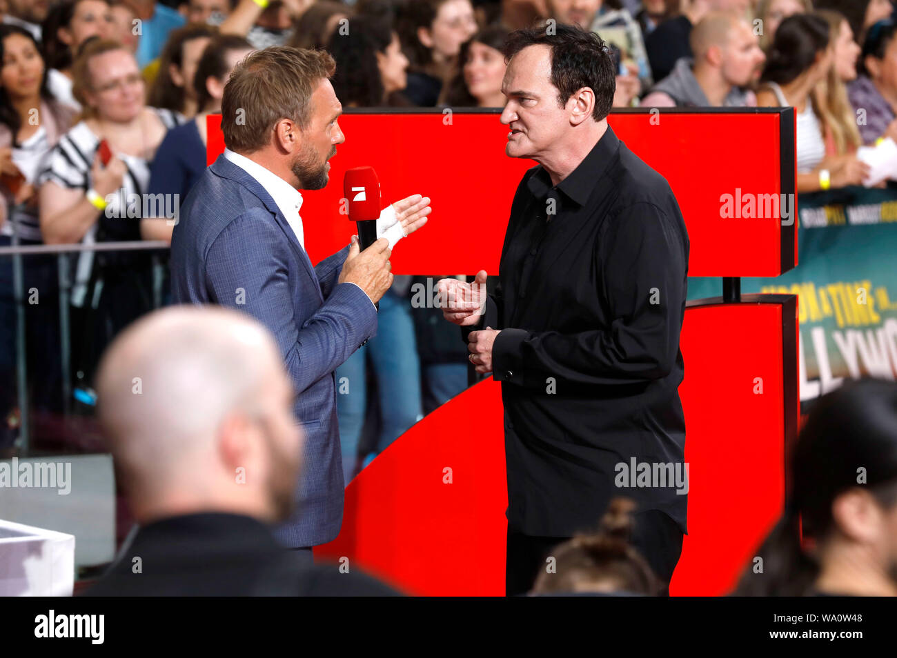 Steven Gätjen and Quentin Tarantino attending the 'Once Upon a Time ...
