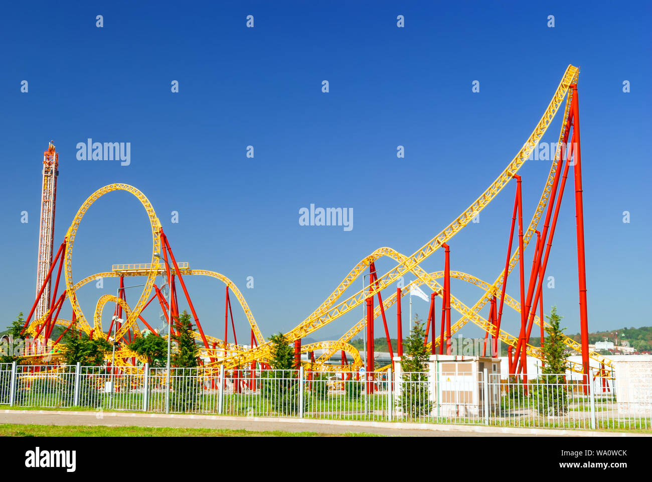 Roller Coaster Cars Clipart Yellow