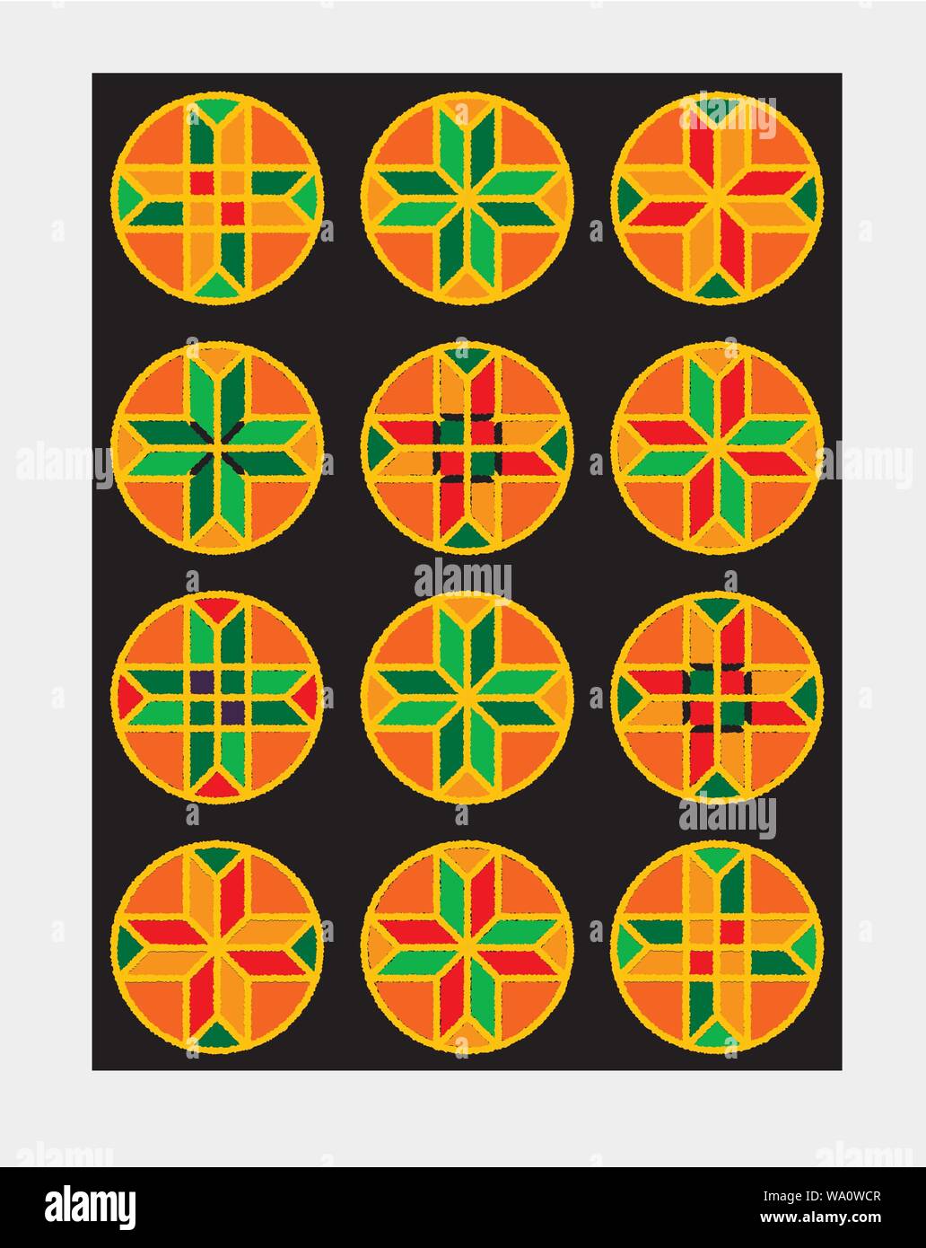 Abstract vector patterns are the same for design purposes Stock Vector ...