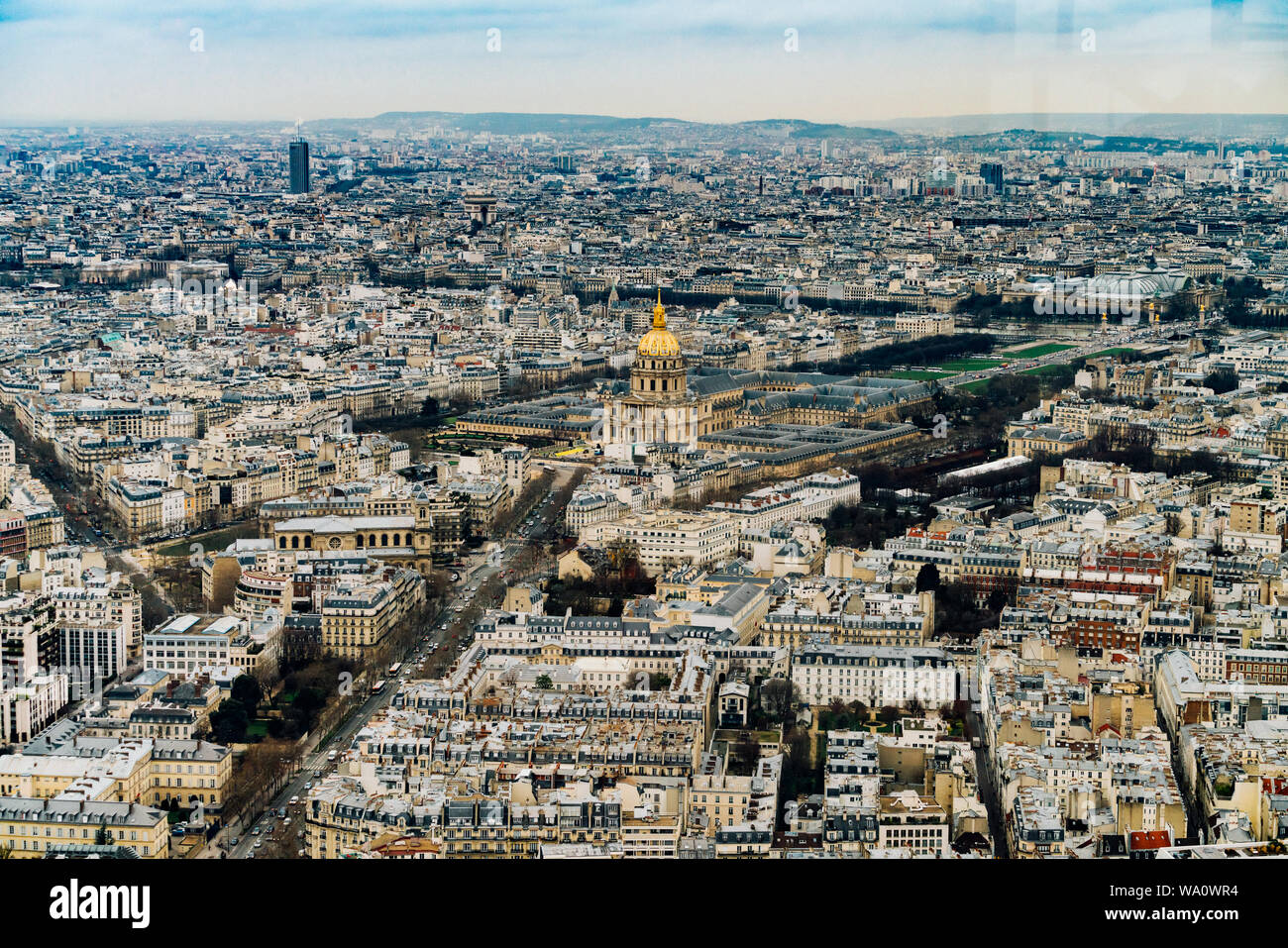 Aerial view of Paris city Stock Photo - Alamy