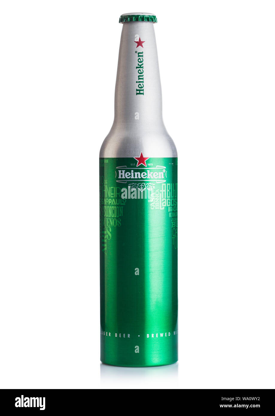 Heineken and glass Cut Out Stock Images & Pictures - Alamy