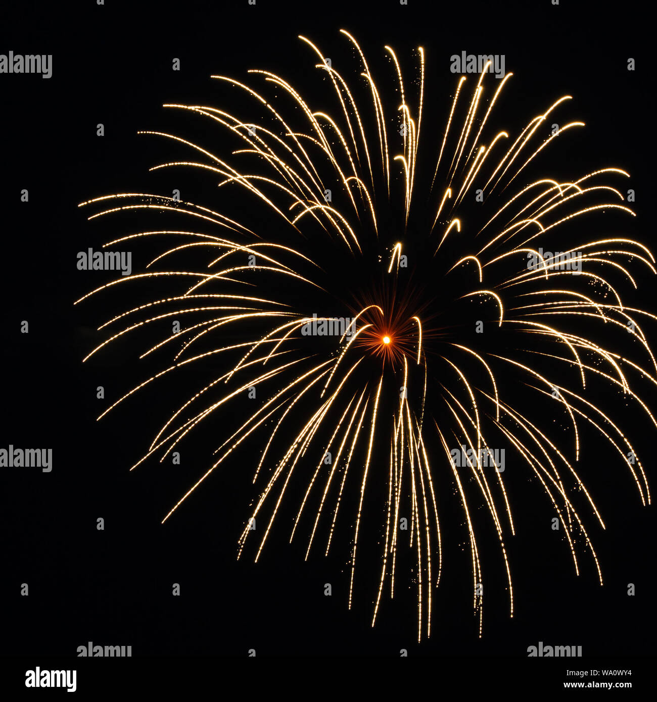 Colorful fireworks explode during an Independence Day celebration Stock ...