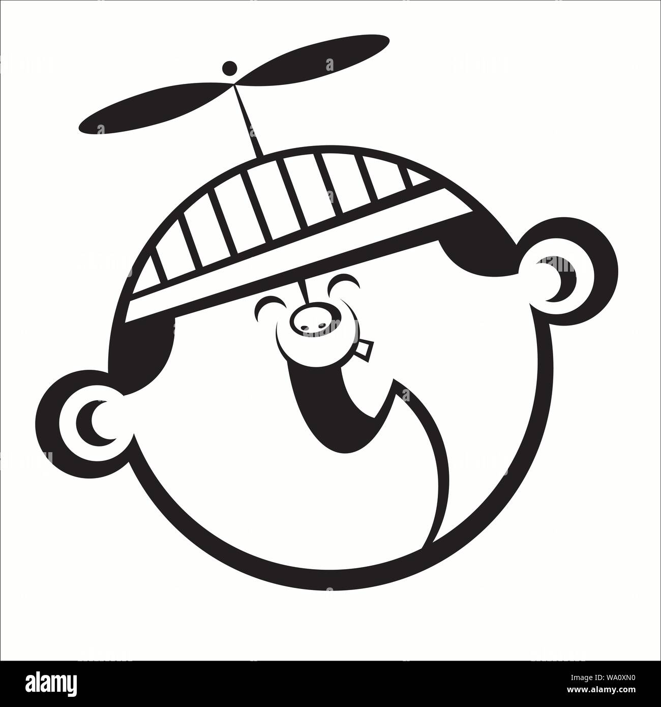 Vector illustration of funny person character Stock Vector Image & Art ...