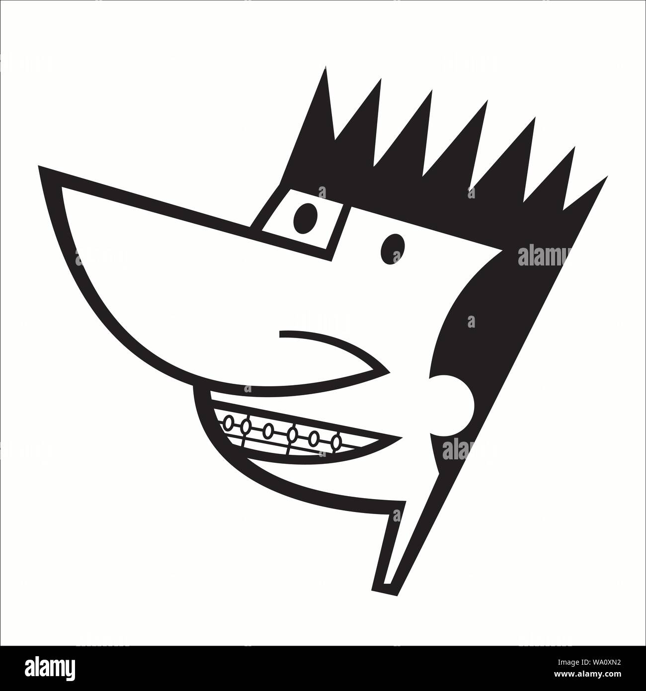 Vector illustration of funny person character Stock Vector Image & Art ...